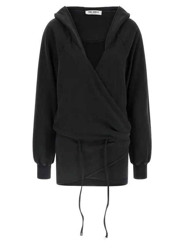 Attico Hooded Faded American Fleece Dress