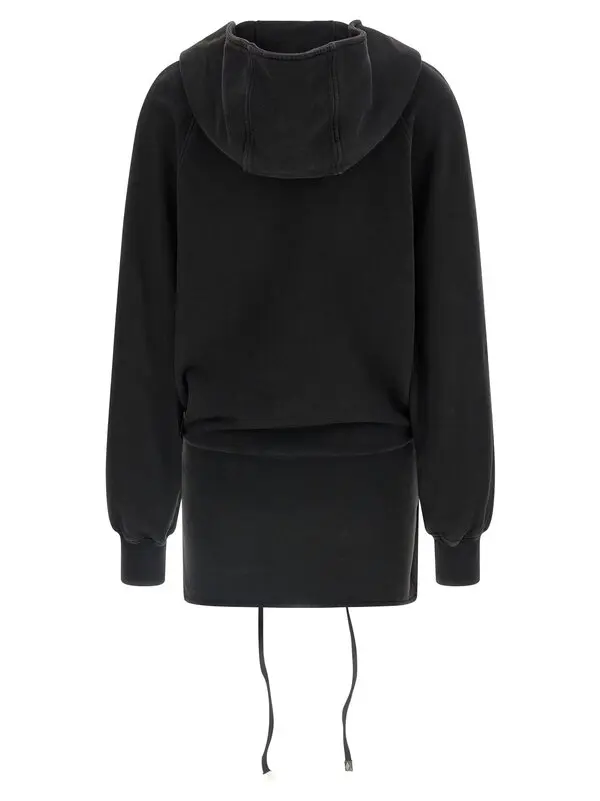Attico Hooded Faded American Fleece Dress