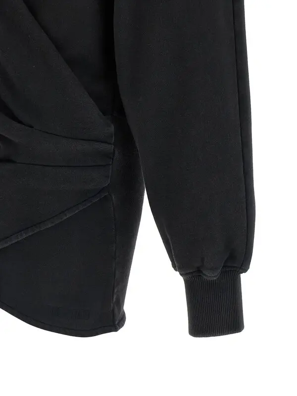 Attico Hooded Faded American Fleece Dress