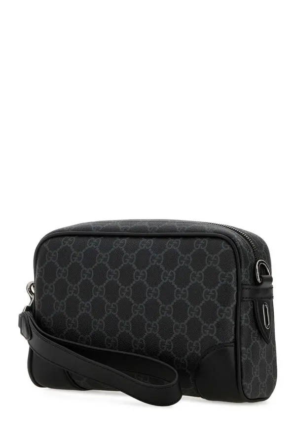 Gucci Printed Canvas Small Gg Emblem Crossbody Bag