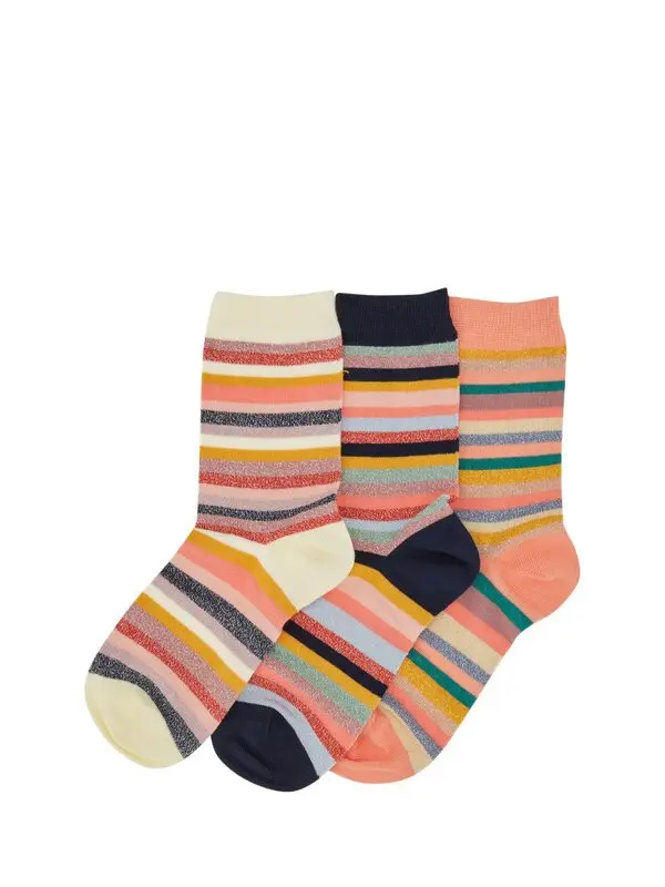 Paul Smith Signature Stripe Crew Socks Pack Of 3 - Multicolor