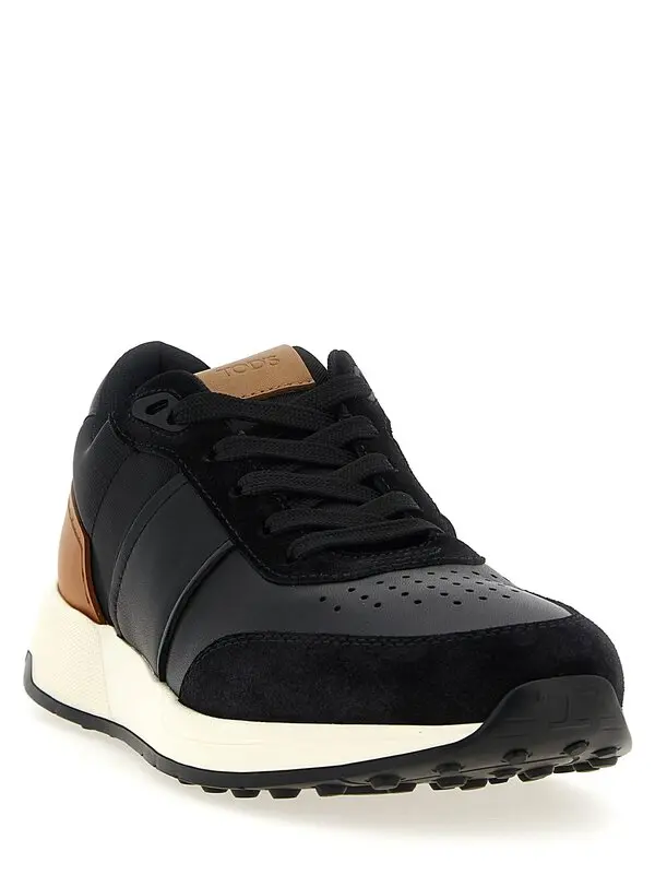 TOD'S Suede And Leather Running Sneakers