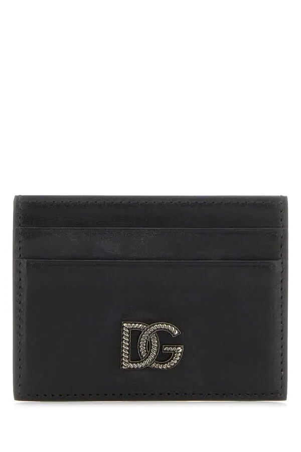 Dolce & Gabbana Leather Card Holder - Black