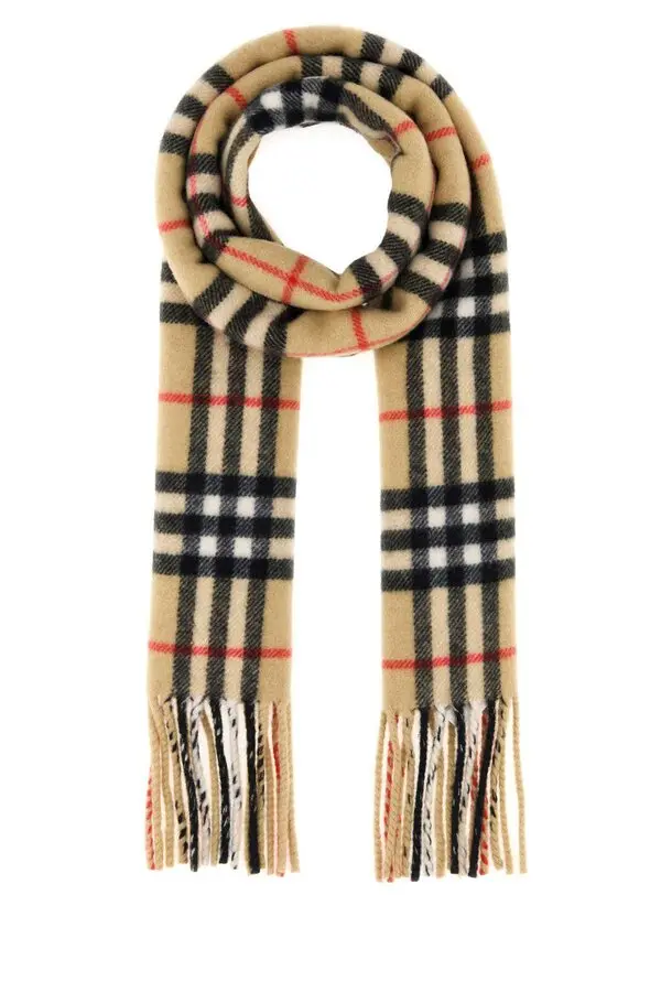 Burberry Embroidered Cashmere Scarf - Multicolor