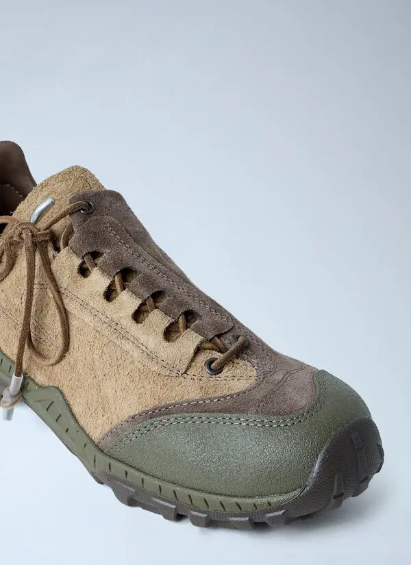 Our Legacy Gabe Suede And Mesh Hiking Sneakers - Cream