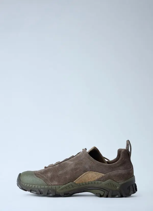 Our Legacy Gabe Suede And Mesh Hiking Sneakers - Cream