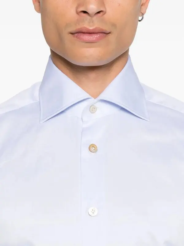 Kiton Cotton Shirt - Blue
