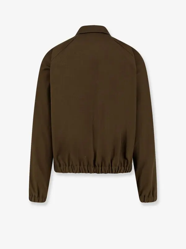 Valentino Garavani Cotton Zip-up Jacket With Vgold Details - Multicolor