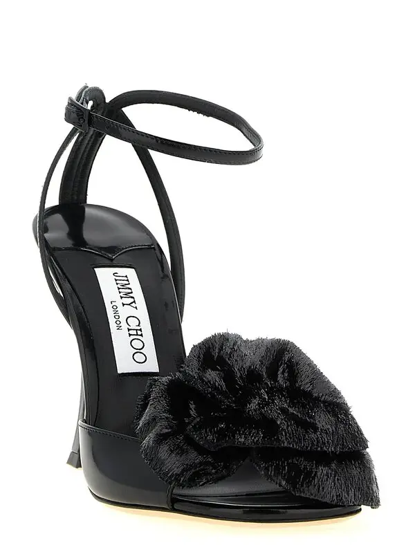 JIMMY CHOO Mimmi Sandals With 3d Flower Detail
