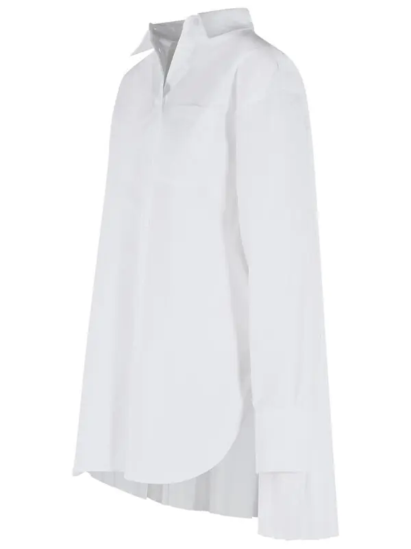 Sportmax Cotton Blend Shirt Dress - White