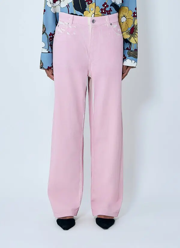Marni Wide-leg Denim Trousers