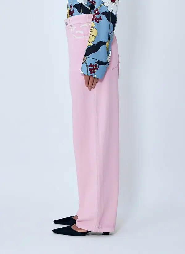 Marni Wide-leg Denim Trousers