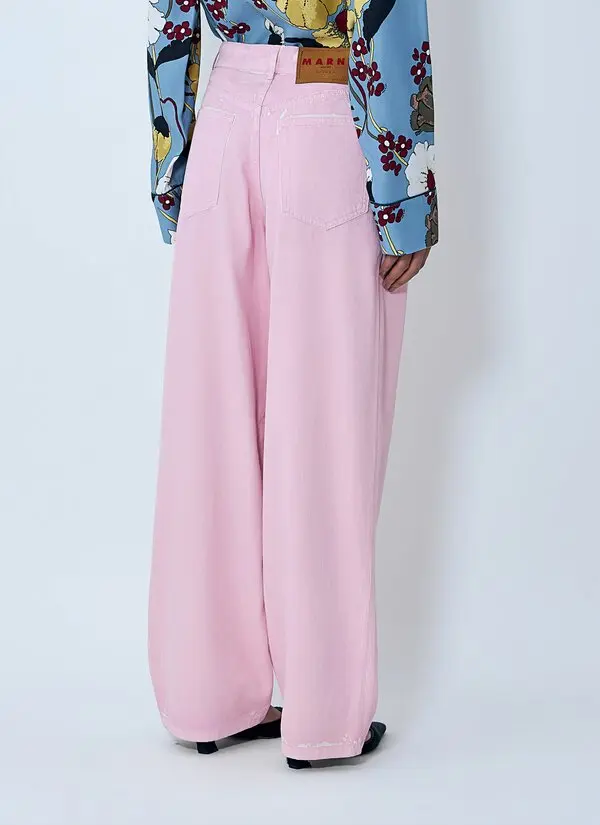 Marni Wide-leg Denim Trousers