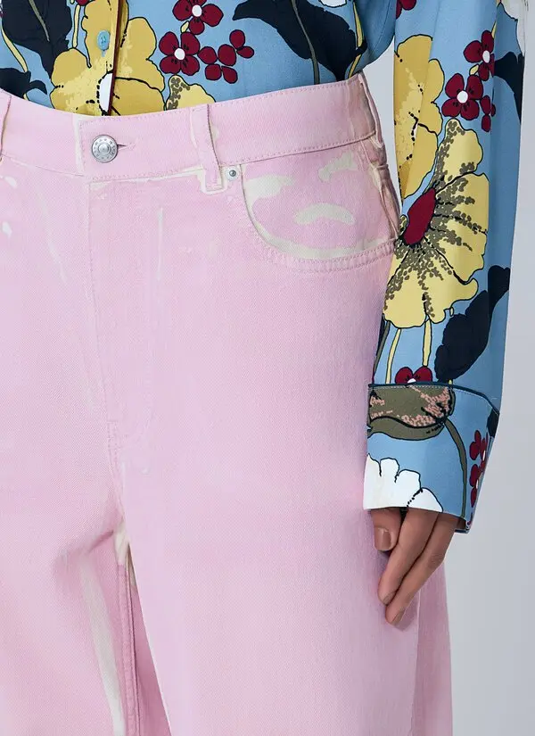 Marni Wide-leg Denim Trousers