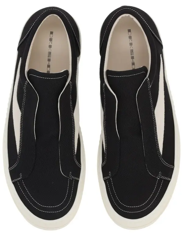Rick Owens Laceless Vintage Sneakers - Black