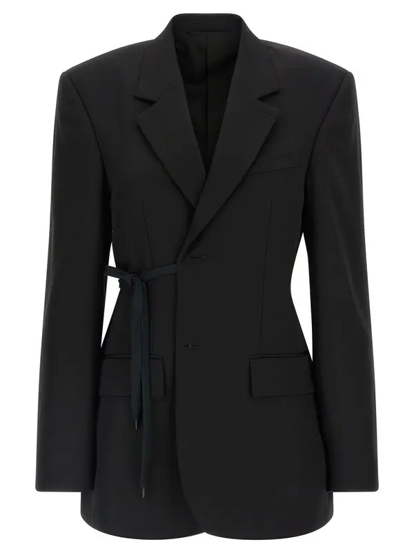 Balenciaga Wrap Tailored Single-breasted Blazer