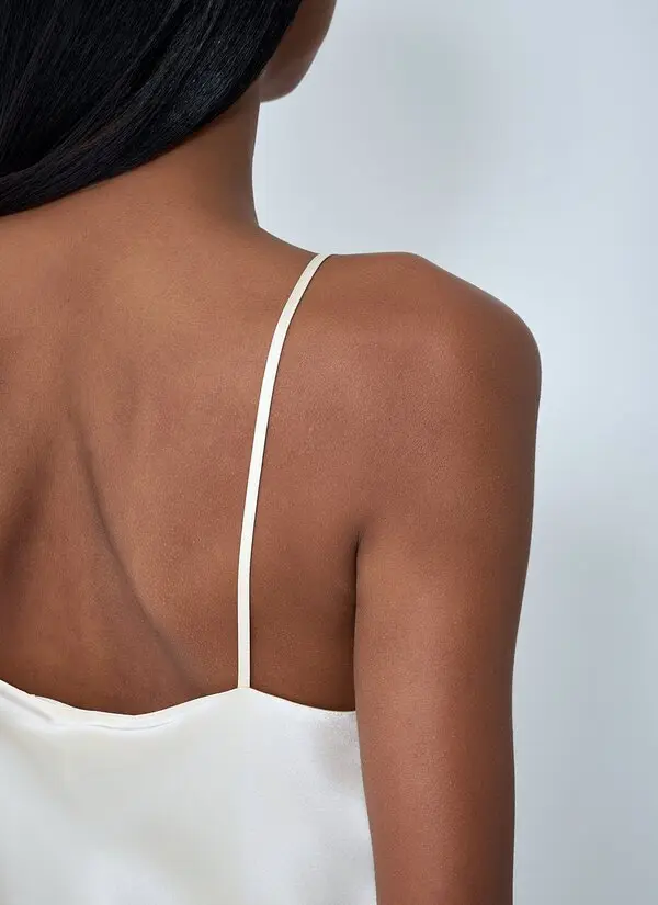 Chloé Silk Satin And Lace V-neck Camisole