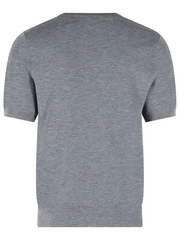 Burberry Tom' Grey Cashmere T-shirt - Gray