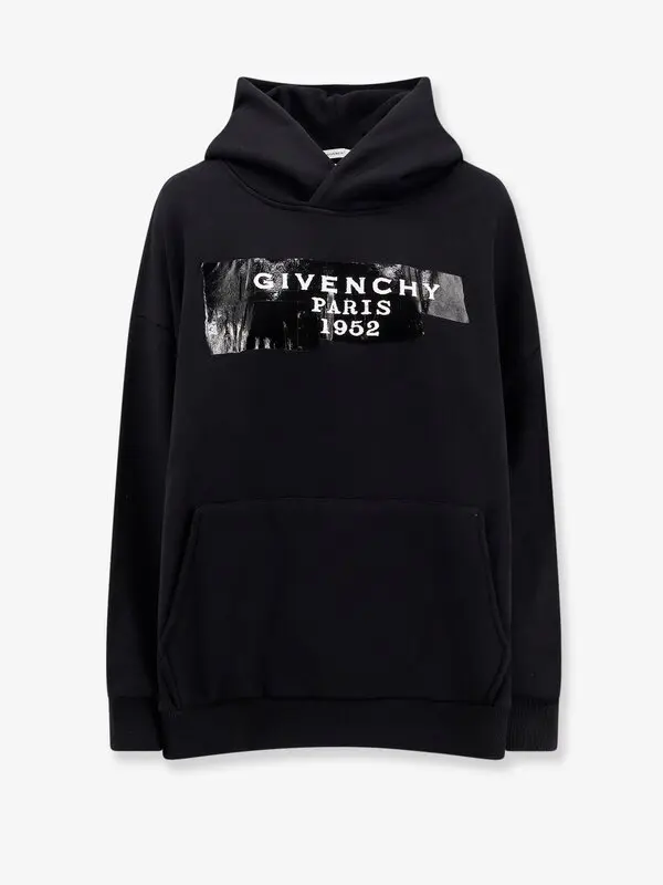 Givenchy Cotton Hooded Sweatshirt - Black