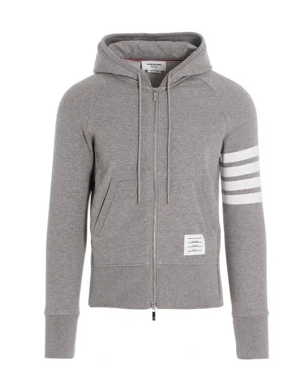 Thom Browne 4-bar Zip Hoodie