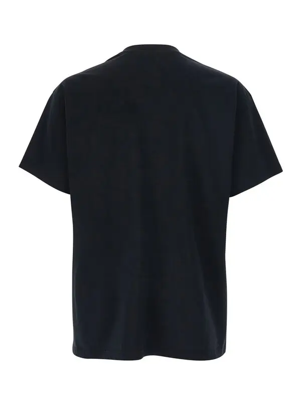 Givenchy T-shirt With Logo Patch On Chest In Cotton - Black