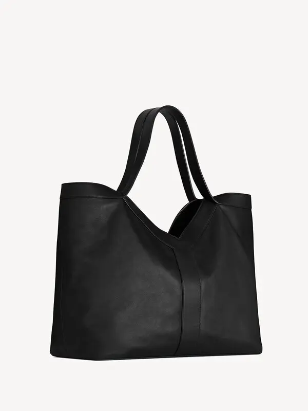 Saint Laurent Large Calf Leather Tote