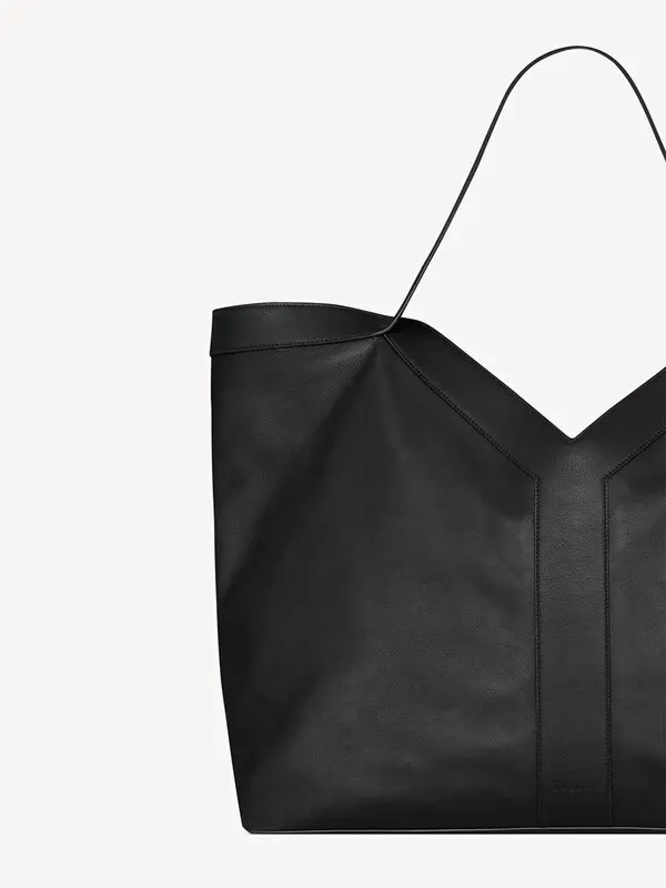 Saint Laurent Large Calf Leather Tote