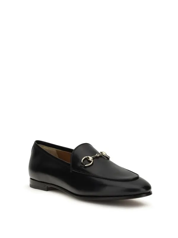 Gucci Jordaan Loafers With Horsebit Detail - Black