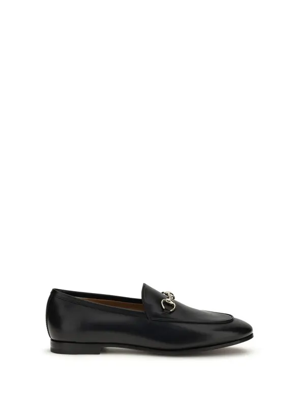 Gucci Jordaan Loafers With Horsebit Detail - Black
