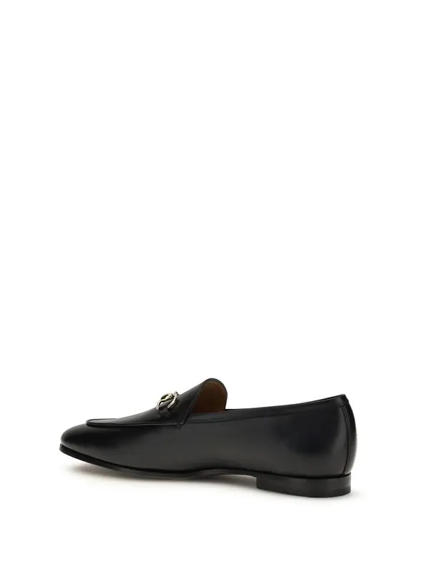 Gucci Jordaan Loafers With Horsebit Detail - Black