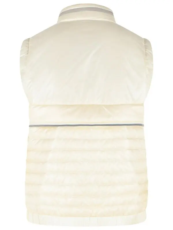 Moncler Gumiane Padded Vest With Hood - Cream