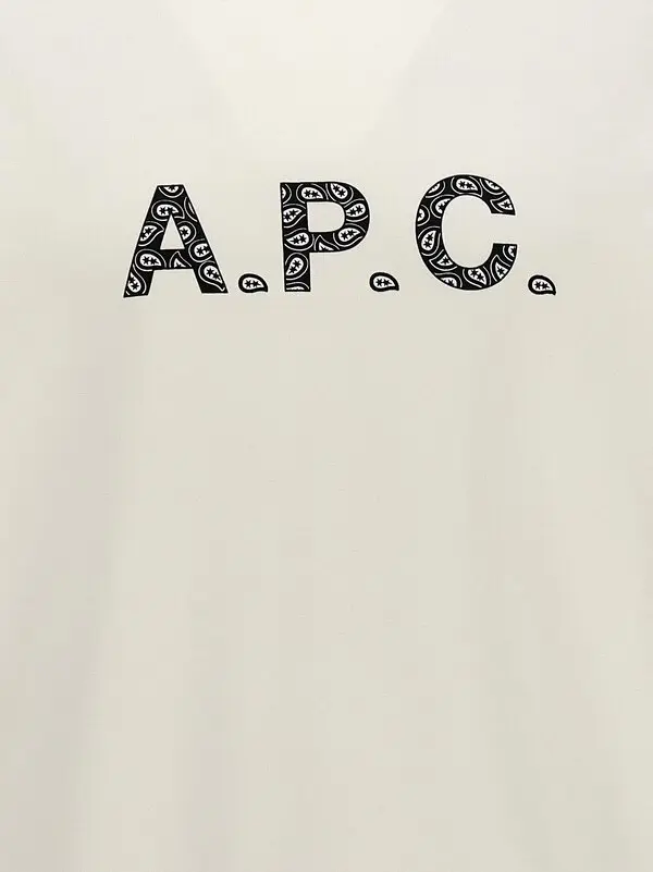A.p.c. Timothy Organic Cotton Sweatshirt With Logo Print - Multicolor