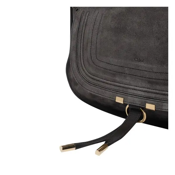 Chloé Suede Marcie Shoulder Bag - Brown
