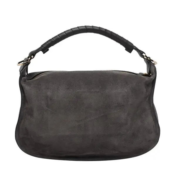 Chloé Suede Marcie Shoulder Bag - Brown