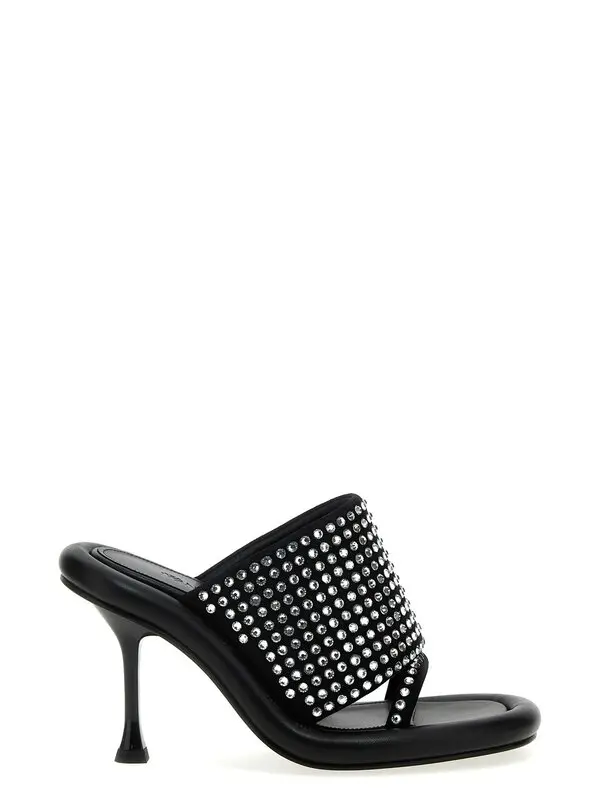 JW Anderson Bumber Crystal" Mules - Black