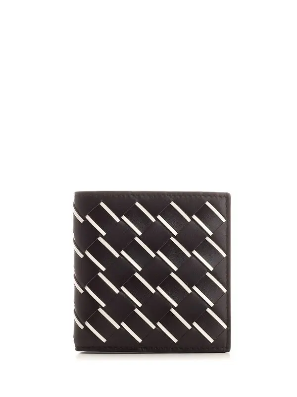 Bottega Veneta Intrecciato Bi-fold Wallet - Brown