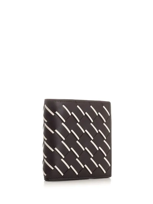 Bottega Veneta Intrecciato Bi-fold Wallet - Brown