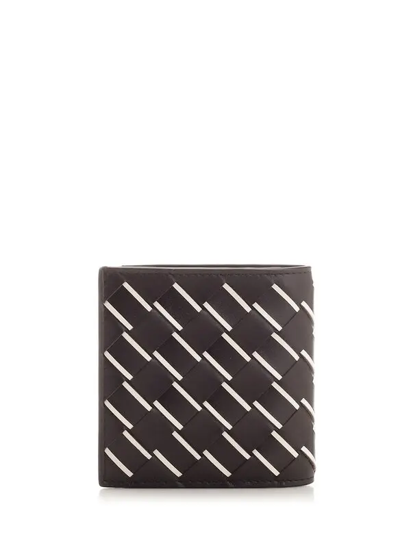 Bottega Veneta Intrecciato Bi-fold Wallet - Brown