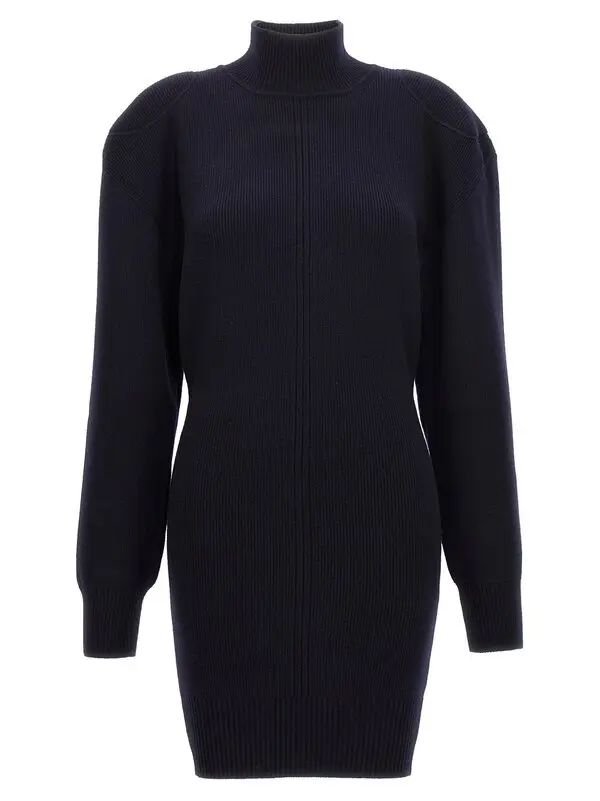 Stella McCartney High Neck Long Sleeve Knit Dress