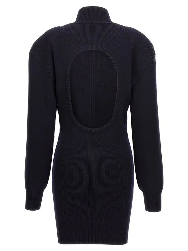 Stella McCartney High Neck Long Sleeve Knit Dress