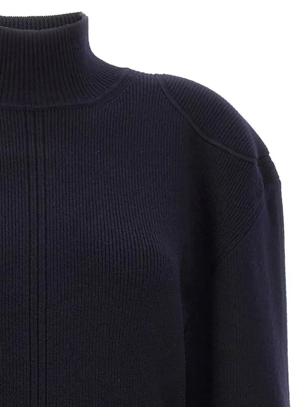 Stella McCartney High Neck Long Sleeve Knit Dress