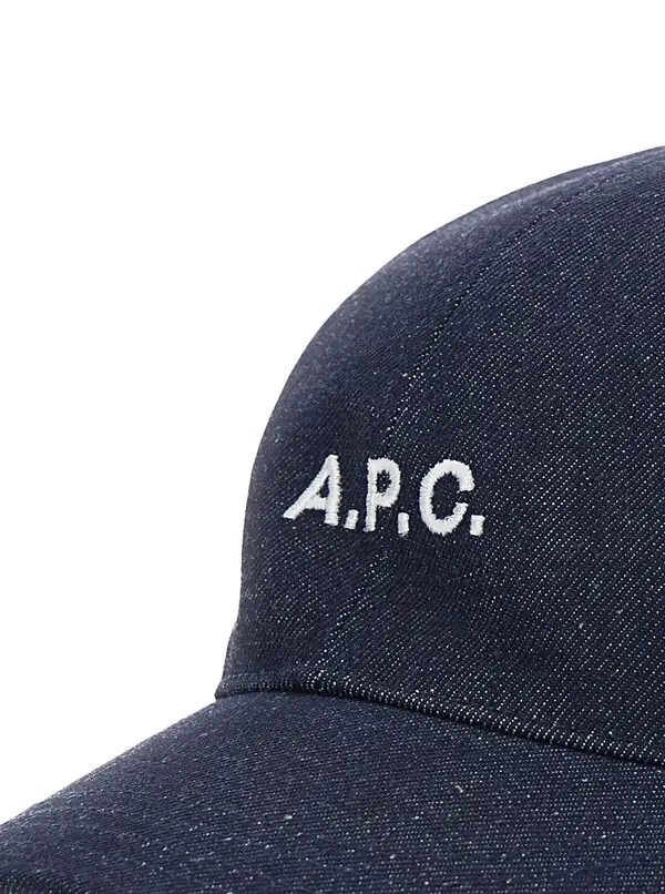A.p.c. Baseball Cap With Logo Lettering