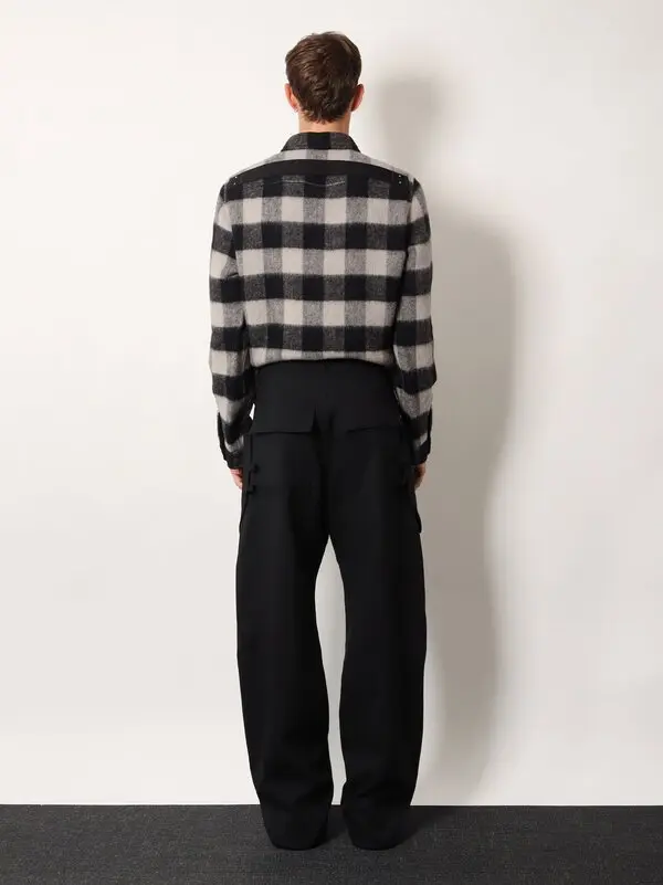 Rick Owens Stefan Cargo Virgin Wool Trousers - Multicolor