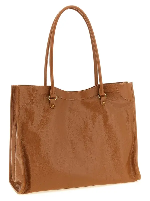 Balenciaga Arena Tote Le City M Shoulder Bag - Brown