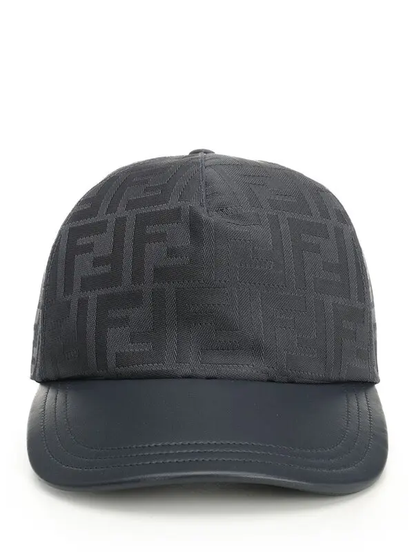 Fendi Ff Monogrammed Baseball Cap - Blue