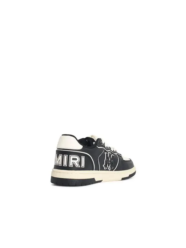 Amiri Newport Leather Blend Sneakers - Black