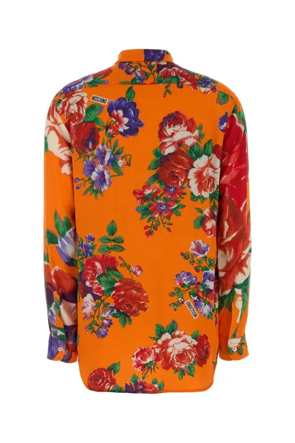 Moschino Printed Satin Shirt - Multicolor