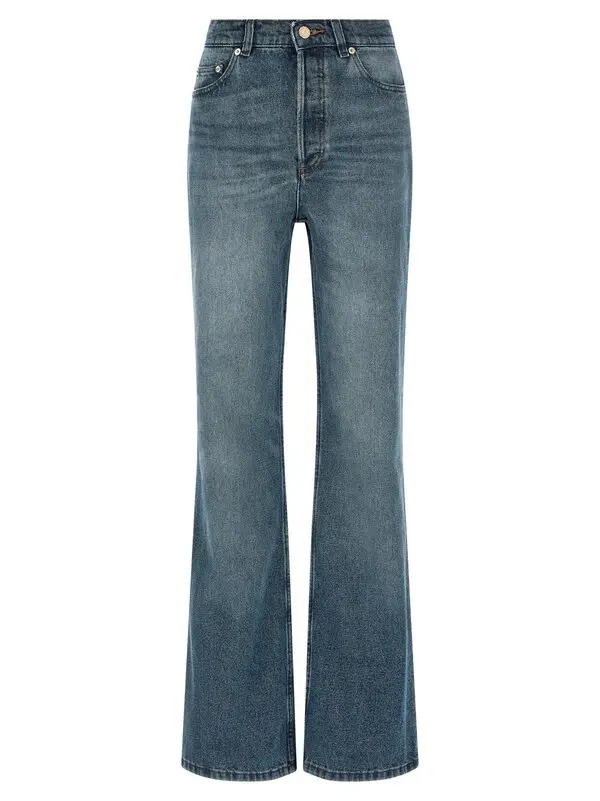 A.p.c. Romy High Waisted Flare Jeans - Blue