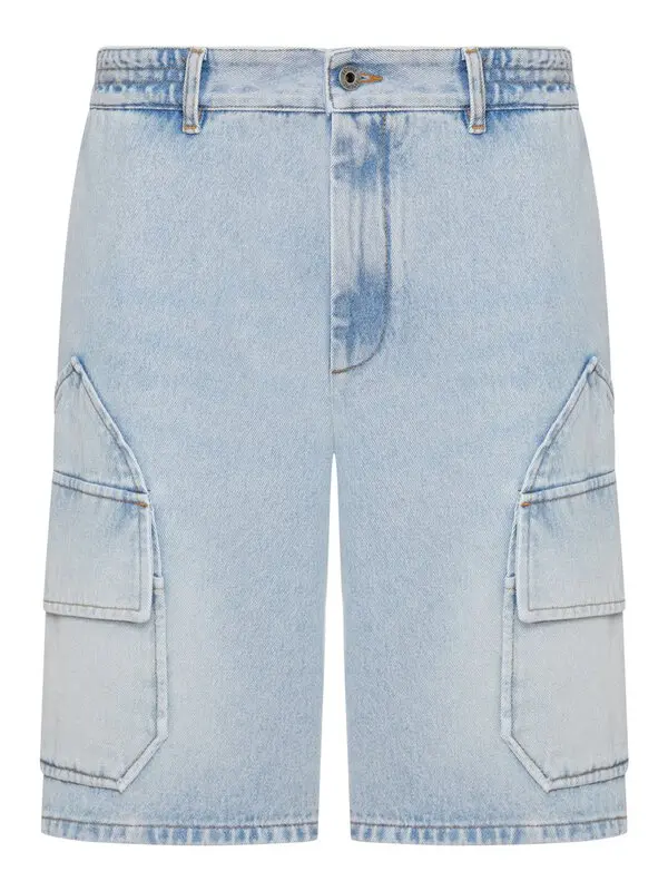 Loewe X Paula's Ibiza Washed Cotton Denim Shorts - Multicolor