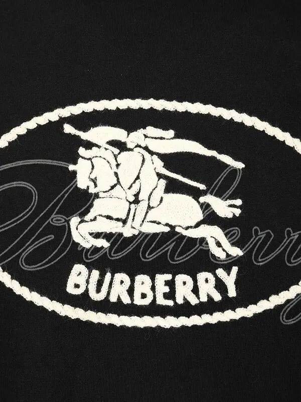 Burberry Cotton T-shirt With Knight Stamp